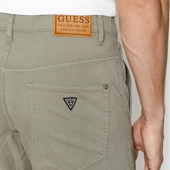 Guess | Pants | New Guess Mens Cargo Pants In Slim Fit Green | Poshmark